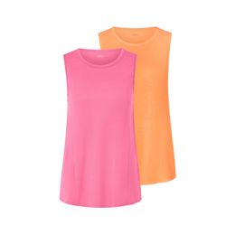 Tchibo - 2 Sport-Tops - Damen - Gr. XS - pink