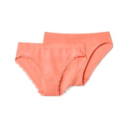 Tchibo - 2 Seamless-Slips - Damen - Gr. S - orange