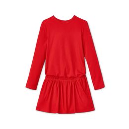 Tchibo - Jersey-Rippkleid - Gr. 122/128 - rot