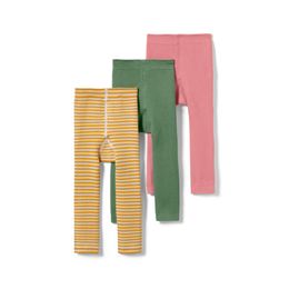 Tchibo - 3 Kinder-Thermoleggings - Gr. 98/104 - gelb