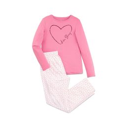Tchibo - Pyjama - Damen - Gr. L - wei&szlig;/print