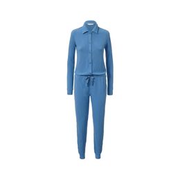 Tchibo - Gerippter Loungeoverall - Damen - Gr. XL - blau
