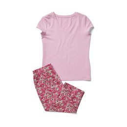 Tchibo - 3/4-Pyjama-Set - Damen - Gr. S - rosa