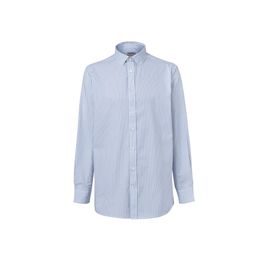 Tchibo - Hemd mit Button-down-Kragen - Herren - Gr. M - wei&szlig;/gestreift