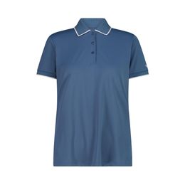 CMP Damen-Poloshirt aus Stretch-Piqu&eacute; - Damen - Gr. 36 - blau