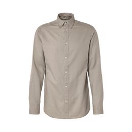 Tchibo - Hemd mit Leinen - Herren - Gr. L - beige