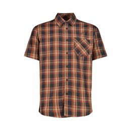 CMP Herren-Kurzarm-Hemd - Herren - Gr. 48 - dunkelblau/kariert