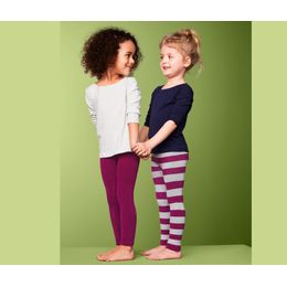 Tchibo - 2 Thermoleggings - Baby - Gr. 74/80 - grau/gestreift
