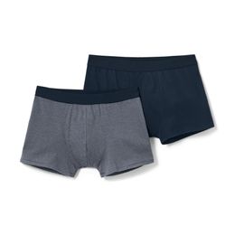 Tchibo - 2 Slipboxer - Herren - Gr. S/4 - dunkelblau/gestreift