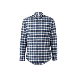Tchibo - Flanell-Hemd - Herren - Gr. M - dunkelblau/kariert