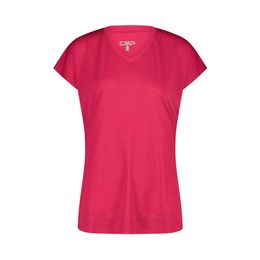 CMP Damen-Shirt mit V-Ausschnitt - Damen - Gr. 48 - magenta