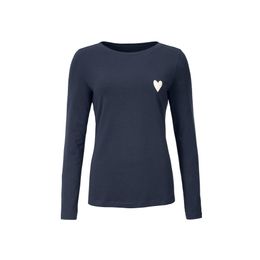 Tchibo - Langarmshirt - Damen - Gr. XL - wei&szlig;/print