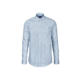 Tchibo - Hemd mit Button-down-Kragen - Herren - Gr. XL - wei&szlig;/gebl&uuml;mt