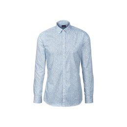 Tchibo - Hemd mit Button-down-Kragen - Herren - Gr. L - wei&szlig;/gebl&uuml;mt