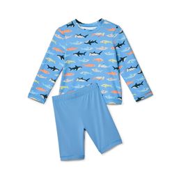 Tchibo - Kinder-Kombi mit UV-Schutzfaktor 50+ - Baby - Gr. 74/80 - blau/print
