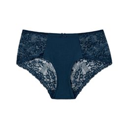 Tchibo - Spitzen-Panty - Damen - Gr. XL - dunkelblau/gebl&uuml;mt