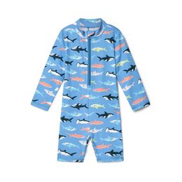 Tchibo - Baby-Einteiler mit UV-Schutzfaktor 50+ - Jungen - Gr. 98/104 - blau/print