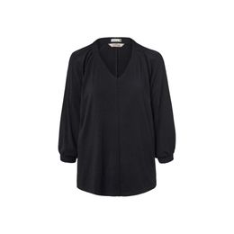 Tchibo - Shirt mit Raffung - Damen - Gr. L - schwarz