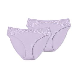 Tchibo - 2 Slips - Damen - Gr. M - lila
