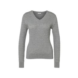 Tchibo - Zopfstrickpullover - Damen - Gr. S - grau