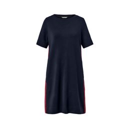 Tchibo - Sweatkleid mit Galonstreifen - Damen - Gr. XL - dunkelblau