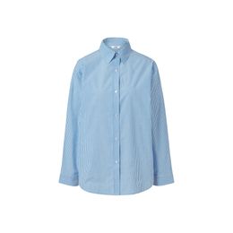 Tchibo - Popeline-Bluse - Damen - Gr. 44 - wei&szlig;/gestreift
