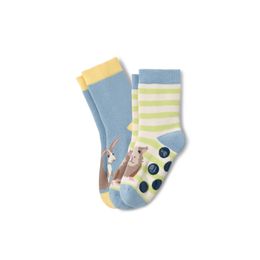 Tchibo - 2 Paar Kleinkind-Antirutsch-Socken - Kinder - Gr. 31-34 - hellblau