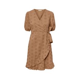 Tchibo - Kleid mit Lochstickerei - Damen - Gr. 34 - terrakotta