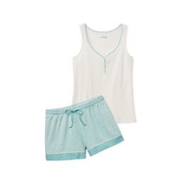Tchibo - Shorty-Pyjama - Damen - Gr. 40 - wei&szlig;