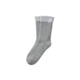 Tchibo - Hausschuhsocken - Damen - Gr. 39-42 - hellgrau