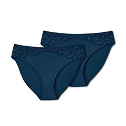 Tchibo - 2 Slips - Damen - Gr. S - dunkelblau