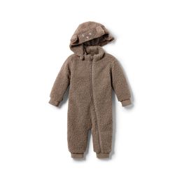 Tchibo - Baby-Teddyfleece-Overall - Baby - Gr. 86/92 - braun
