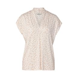 Tchibo - Bedrucktes Blusenshirt mit V-Ausschnitt - Damen - Gr. XXL - creme/print