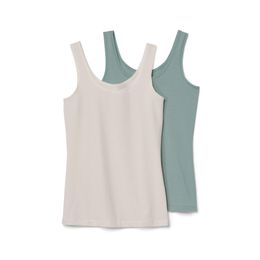 Tchibo - 2 Hemdchen - Damen - Gr. XXL - creme