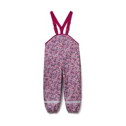 Tchibo - Kinder-Thermo-Regenhose mit Fleecefutter - Gr. 74/80 - rosa/gebl&uuml;mt