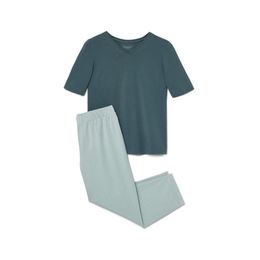 Tchibo - Pyjama - Damen - Gr. L - petrol