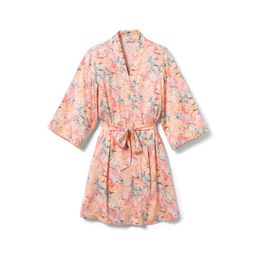 Tchibo - Morgenmantel - Damen - Gr. M - apricot/print
