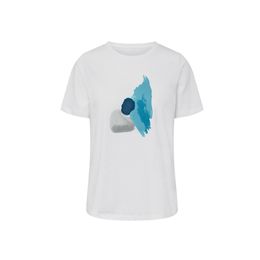 Tchibo - T-Shirt mit Print - Damen - Gr. S - wei&szlig;