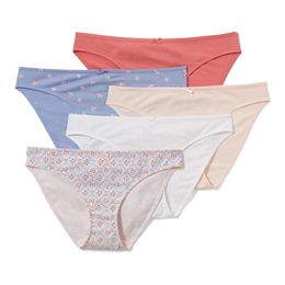 Tchibo - 5 Slips - Damen - Gr. S - hellblau