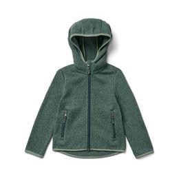 Tchibo - Kinder-Strickfleecejacke - Kinder - Gr. 122/128 - dunkelgr&uuml;n