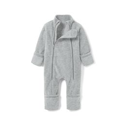 Tchibo - Baby-Fleece-Einteiler - Baby - Gr. 74/80 - grau