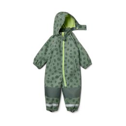 Tchibo - Kinder-Softshell-Einteiler - Baby - Gr. 74/80 - dunkelgr&uuml;n/print