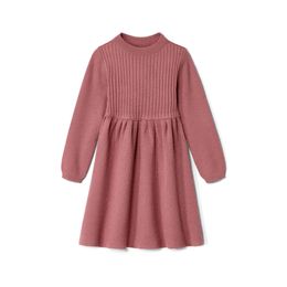 Tchibo - Kinder Strickkleid - M&auml;dchen - Gr. 122/128 - dunkelrosa