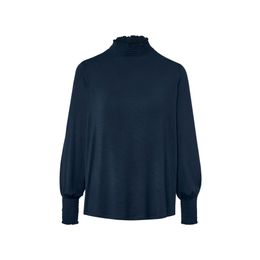 Tchibo - Blusenshirt mit Stehkragen - Damen - Gr. XL - dunkelblau