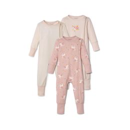 Tchibo - 3 Pyjamas - Baby - Gr. 74/80 - wei&szlig;