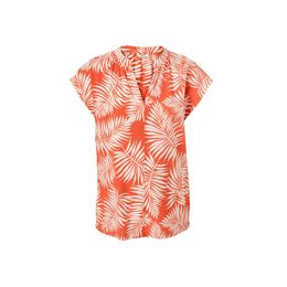 Tchibo - Bedruckte Kurzarmbluse - Damen - Gr. 42 - creme/print