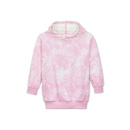 Tchibo - Kapuzen-Sweatshirt aus Bio-Baumwolle - M&auml;dchen - Gr. 134/140 - wei&szlig;/print