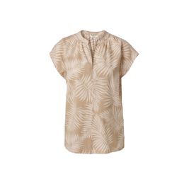 Tchibo - Bedruckte Kurzarmbluse - Damen - Gr. 44 - creme/print