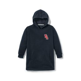 Tchibo - Longsweater mit Kapuze - M&auml;dchen - Gr. 146/152 - dunkelblau