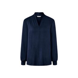 Tchibo - Langarmshirt mit V-Ausschnitt - Damen - Gr. XL - dunkelblau
